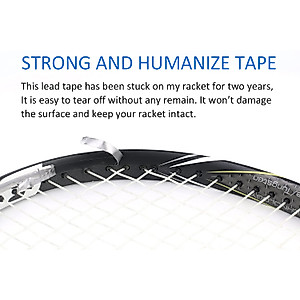 SummerHouse 1/4 × 197 Inch Squash Tennis Racquet Pickleball Paddle Racket Head Lead Tape Foil Excellent Adhesive Weight Lead