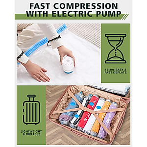 Colemoly Vacuum Storage Bags 18 Pack Space Saver Bag Vacuum Seal Bags for Clothing Travel Moving Blankets Pillows Storage and Organization (5 Jumbo/ 5 Large/ 4 Medium/ 4 Small)