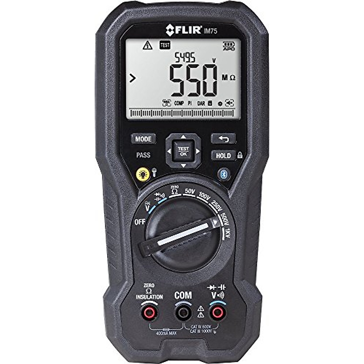 FLIR IM75 Insulation Tester/Digital Multimeter with VFD Filter and Bluetooth