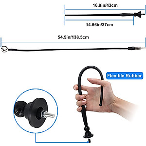 Herdio Marine Radio Package- IPX6 Receiver Compatible with Bluetooth, 1 Pair 4 Inch Marine Speakers, AM FM Antenna for Boat ATV UTV (Black)