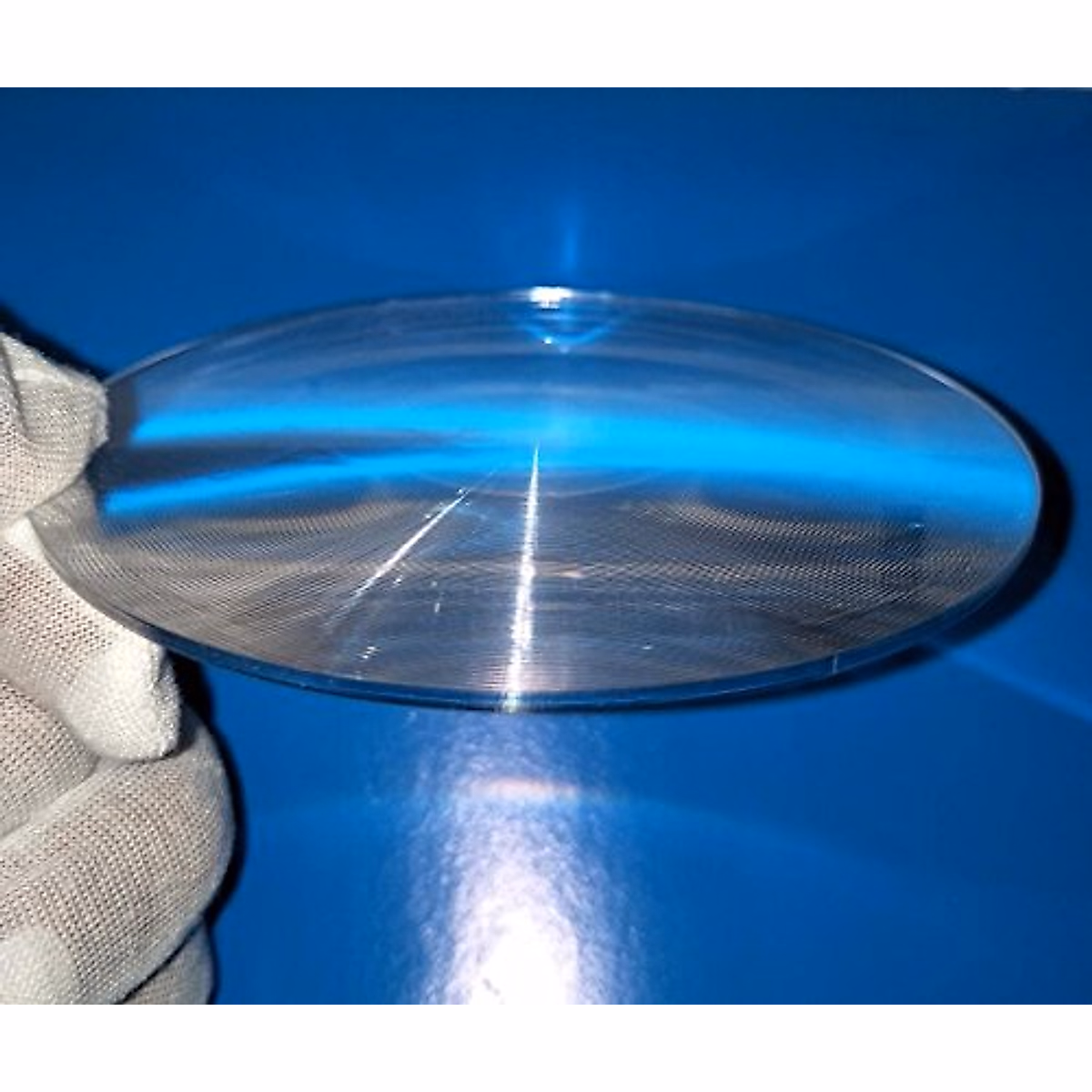 Fresnel Lens Magnifier, Diameter 100mm (4''), Focal Length 100mm, Acrylic Lens (not Glass), for Physics Classroom,Solar Heating,Magnifiying. (Focal Length 100mm)