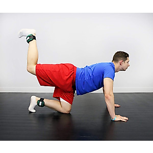 Cando 10-3382-2 Weight Straps, 3 lb. Set, Green (Pack of 2)