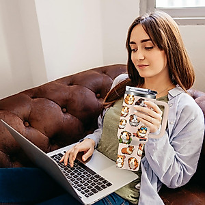 Guinea Pig Gifts for Girls/Women, 40oz Guinea Pig Tumbler with Lid and Straw, Birthday Gifts for Guinea Pig Lovers, Guinea Pig Themed Gifts for Guinea Pig Stuff, Just a Girl Who Loves Guinea Pig Cup