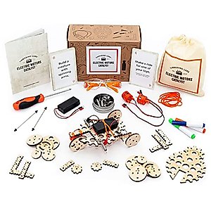 Tinkering Labs Robotics Engineering Kit | Designed by Scientists in USA | 50+ Parts | 10+ STEM Projects For Kids 8-12 | Learn Electronics, Science | Grow Creativity, Grit | Great DIY Inventor Toy Gift