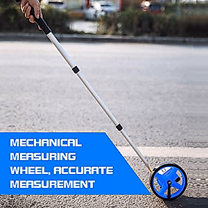 Zozen Measuring wheel, 6Inch Measure Wheel, Distance measuring wheel in feet, Rolling Measurement Wheel, Collapsible with Carrying Bag, [Up To 10,000Ft].