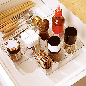 Refrigerator Dividers Adjustable Refrigerator Storage Dividers Djustable Dresser Drawer Fridge Seperators Plastic for Refrigerator Door