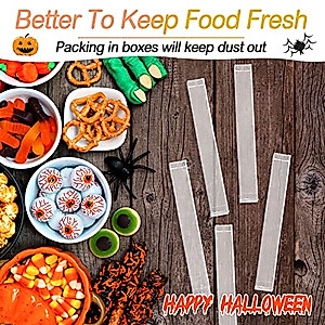 Pretzels Rods Boxes Clear Gift Boxes Lid Packaging Boxes Plastic Favor Boxes Chocolate Covered Pretzels Gumballs Boxes 1 x 1 x 8 Inch for Wedding Baby Shower Christmas Party Cookie Treats (40 Pieces)