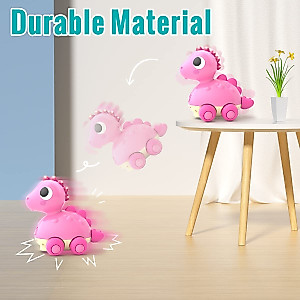 HOLA Baby Toys for 12-18 Months Baby Crawling Toys Touch & Go Musical Light for Baby Girl Toys - Infant Toys Gifts Toys for 1 to 2 3 Year Old Girl, Musical Toy for Age 1 2, 12 to 18 Months, Pink