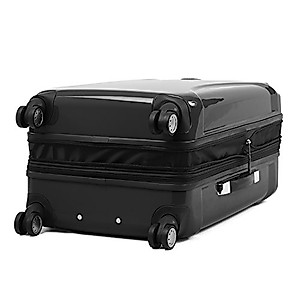 Atlantic Luggage Atlantic Ultra Lite Hardside Expandable Spinner, Jade Black, Checked Medium