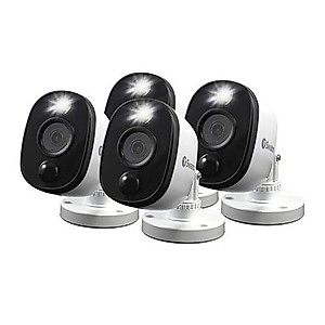 Swann SRPRO-1080MSFBWB4 4 Pack of SWPRO-1080MSFB BNC add on/Replacement Cameras 1080P with Sensor Warning Light, Requires Certain DVR to Work, See Details for Compatibility