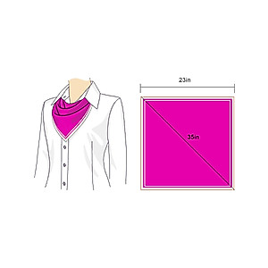 SATINIOR Chiffon Scarf Square Neck Scarf Handkerchief Retro Satin Ribbon Scarf for Women Girls