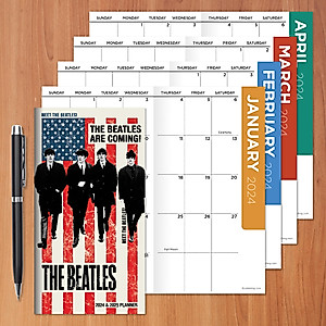 TF PUBLISHING 2024-2025 The Beatles 2-Year Small Monthly Pocket Planner | 2-Page Large Calendar Grid and Lined Notes Section in Back | Monthly Day Planner for Purse | 3.5" x 6.5"