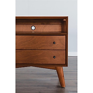 Alpine Furniture Flynn Nightstand, Acorn, 28 x 15 x 26