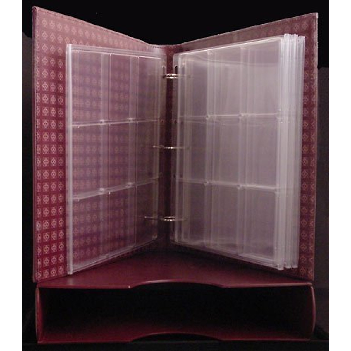 Lighthouse Grande G Classic Binder for 54 Certified Coins and Slab-Style Coin Holders PCGS, NGC, Lighthouse, Premier, Ursae Minoris Elite Red/Burgundy