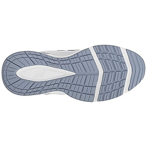 New Balance Women's 608 V5 Casual Comfort Cross Trainer, White/Light Blue, 10 Wide