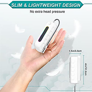 Hurra Battery Pack for Oculus Quest 2, 5000mAh Rechargeable Extended Power with RGB Light for Oculus/Meta Quest 2 Headset, Lightweight High Speed VR Extend Battery Accessories Extra 2H-4H Playtime