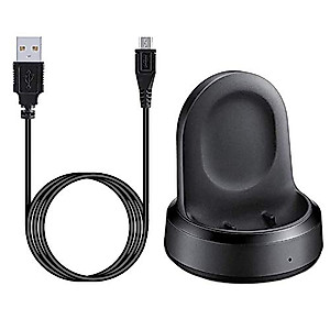 Charger for Samsung Galaxy Watch 1 42mm/46mm, Replacement Charging Dock Cradle for Galaxy Watch SM-R800/R810/R815 Smart Watch (Black)