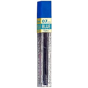 Pentel Ppb7 Blue .7mm Lead 12 Sticks of Blue Lead