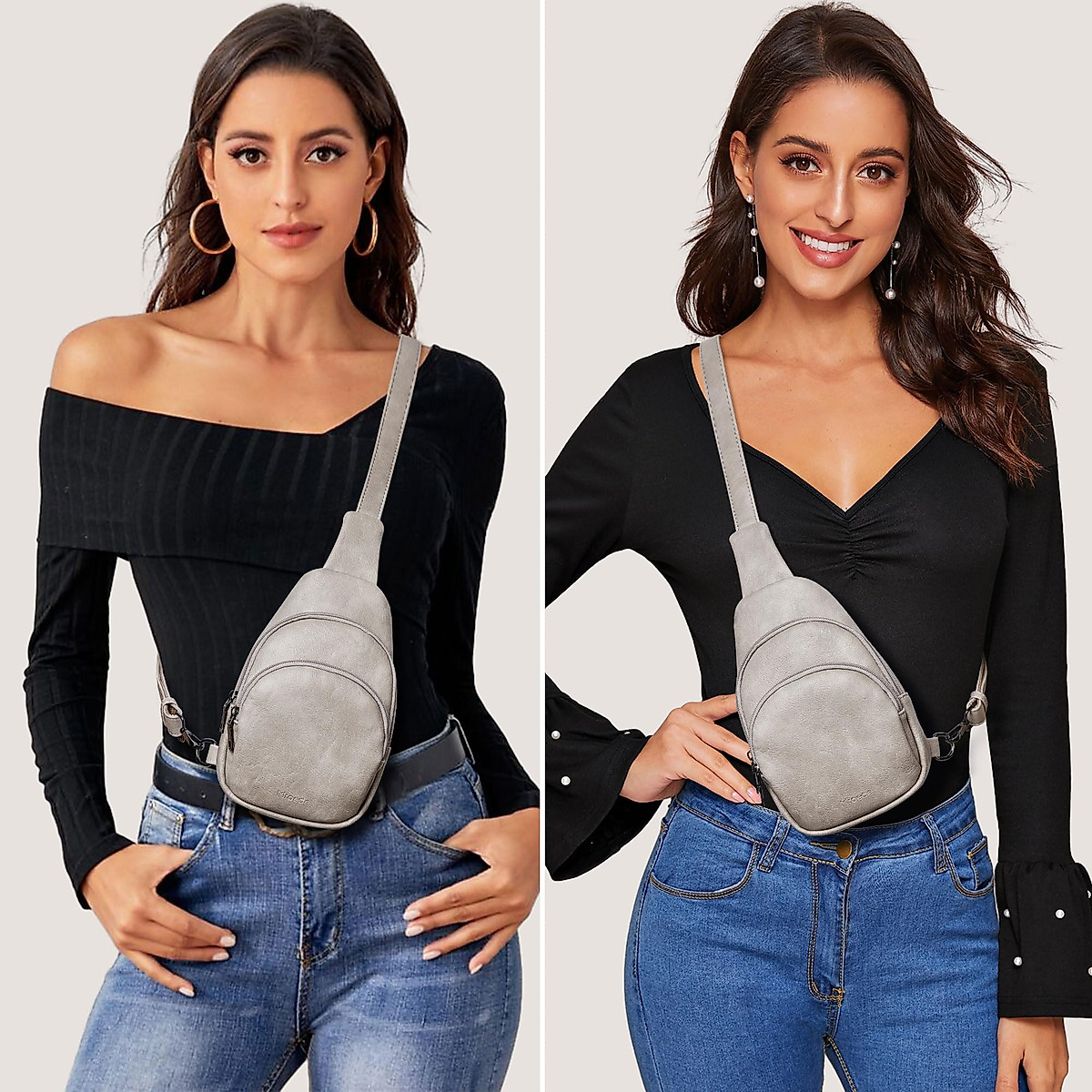 Mroede Sling Bag for Women Crossbody Bags for Women Fanny Packs Sling Purse Backpack Chest Bag Shoulder Handbag Travel