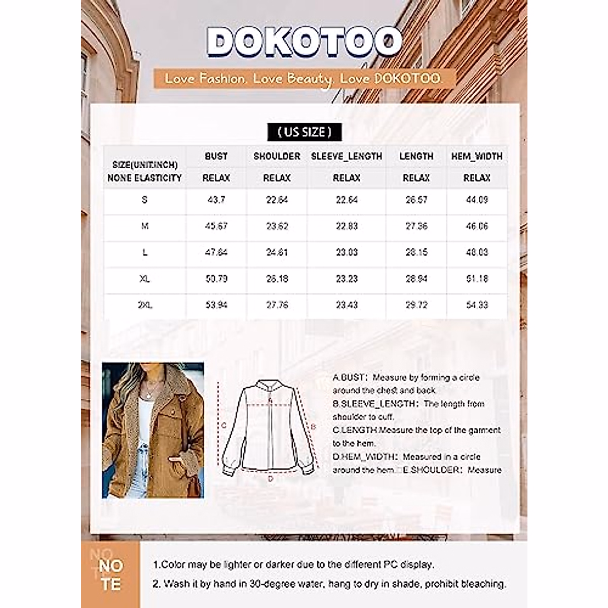 Dokotoo Stylish Women's Ladies Thick Sherpa Lined Warm Corduroy Jackets Classic Button Down Long Sleeve Comfy Teddy Bear Oversized Coat for Fall Winter with Side Pockets Brown XL