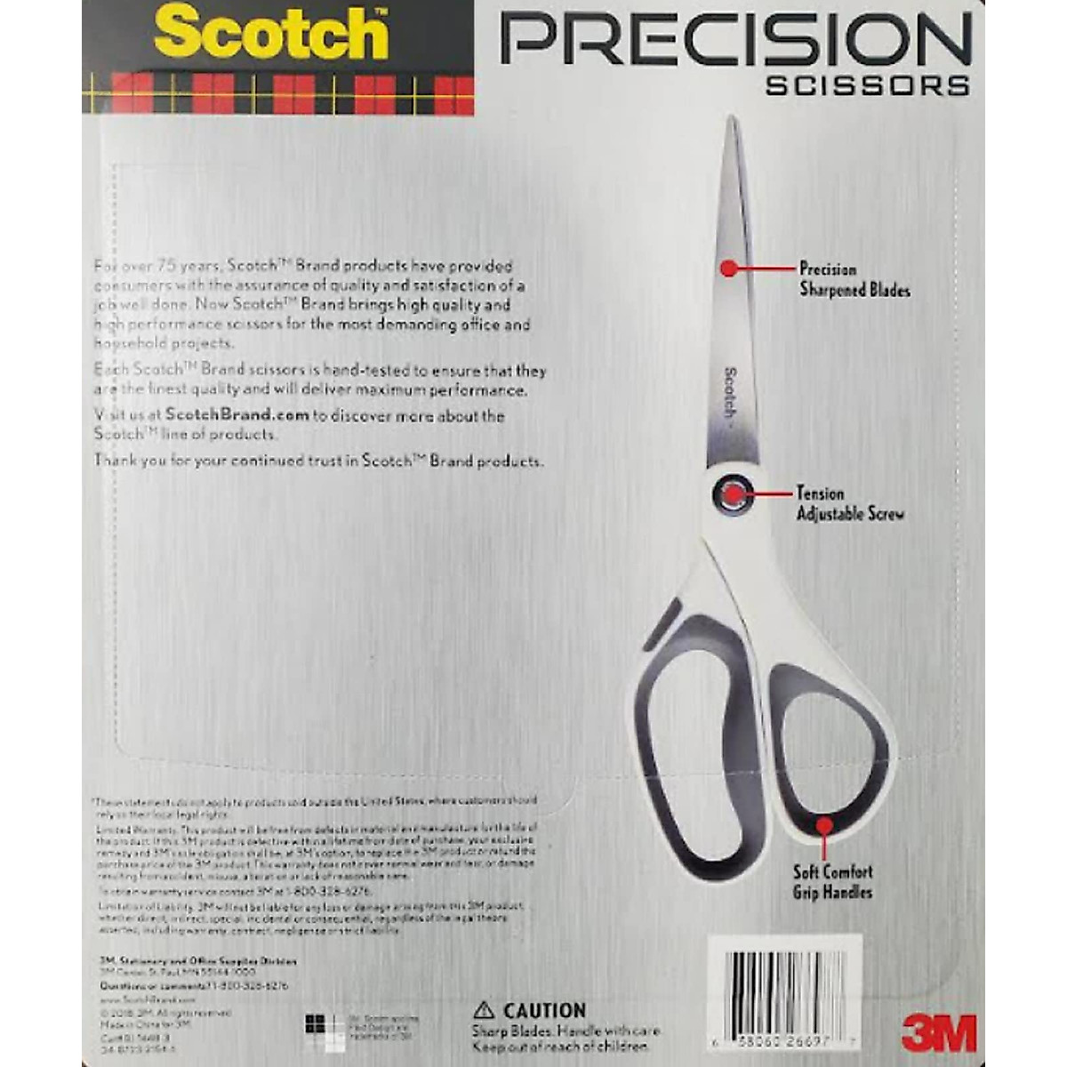 Scotch 8-Inch Precision Scissors, 3-Pack (1448-3)