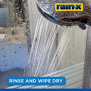 Rain-X 630035 X-Treme Clean Shower Door Cleaner, 12 Fl. Oz, Formulated To Clean Glass Shower Doors - Easy To Use, Removes Soap Scum, Dirt, Hard Water Build-up, Calcium, Lime And Rust Stains