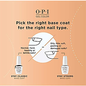 OPI Gel Stay Classic Base Coat for Nails, 0.5 fl oz