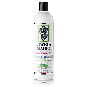Cowboy Magic Shampoo + Conditioner + Detangler & Shine 16 Ounce each With Silk Panthenol and Honey Great For Horse, Humans, And Dogs Too Silky Coats And Hair