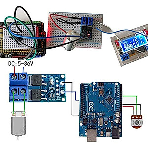 LGDehome 10PCS DC 5V-36V 15A(Max 30A) 400W Dual High-Power MOS Transistor Driving Controller Module FET Trigger Switch Drive Board 0-20KHz PWM Electronic Switch Control Board DC Motor Speed Controller