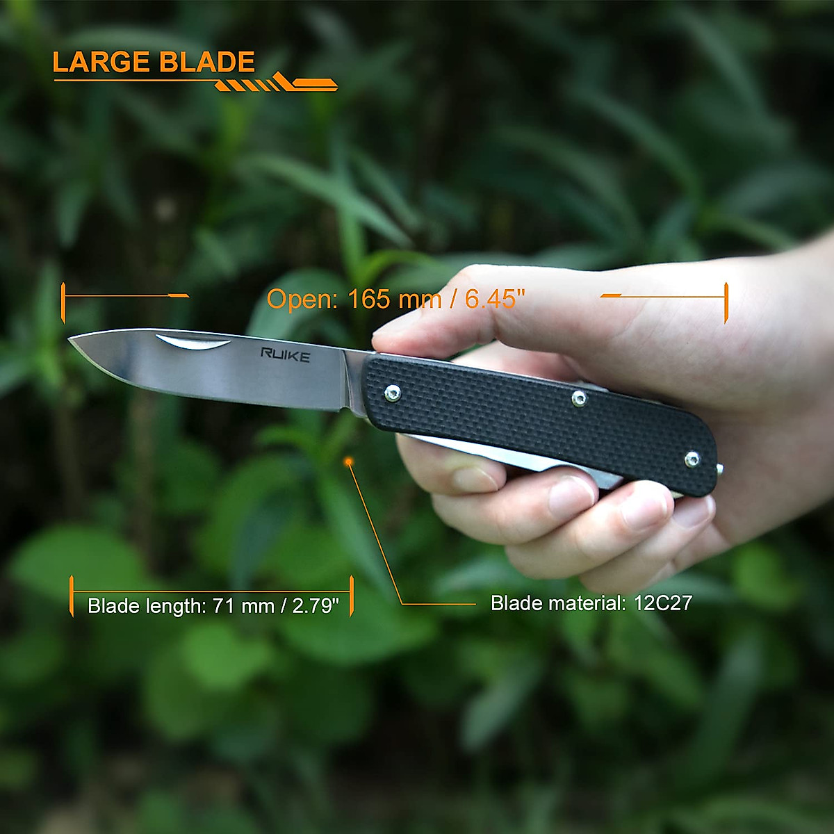 Ruike Multifunctional Knive, Black, G10 (M61-B)