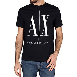 A|X ARMANI EXCHANGE mens Icon Graphic T-shirt T Shirt, Navy, Large US