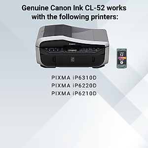 Canon 0619B002 CL-52 Photo Ink Cartridge, Compatible to iP6310D/iP6220D and iP6210D