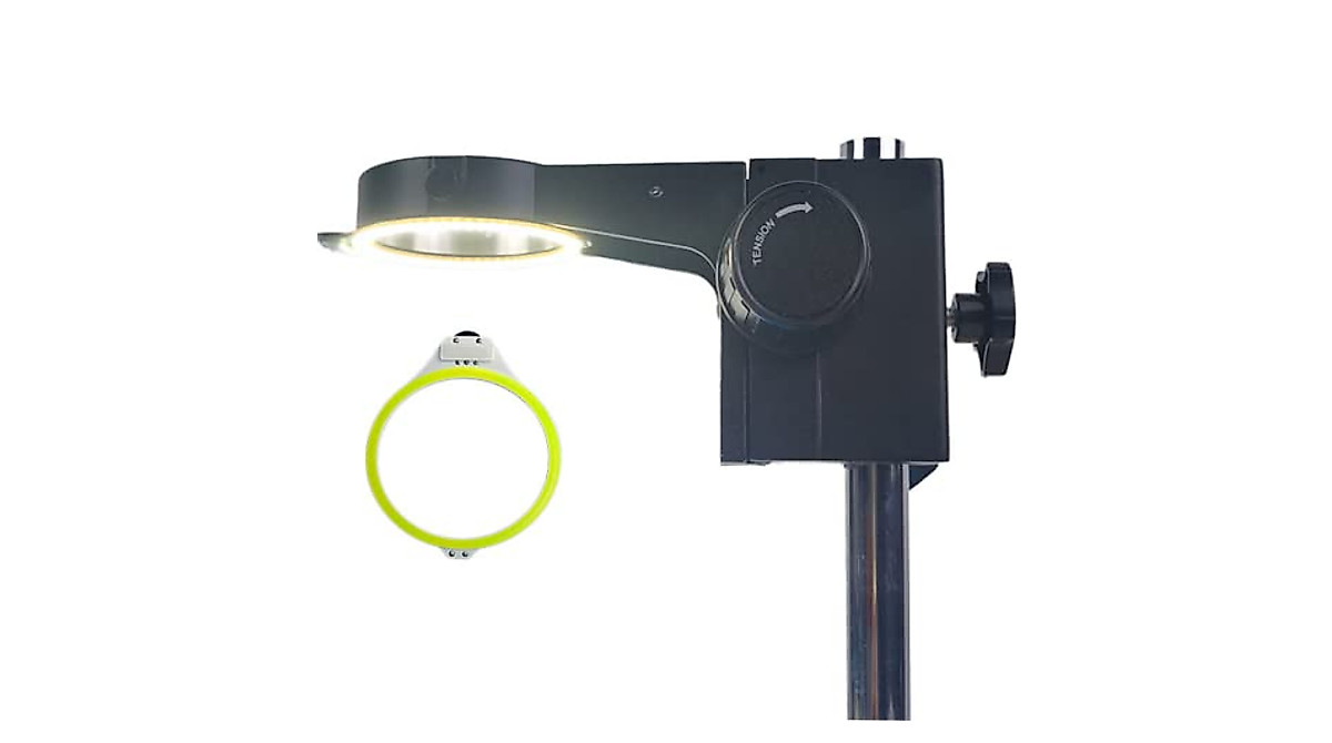 USB Ring Light for Microscopes - Adjustable, Easy Setup & Bright