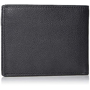 TUMI Nassau Double Billfold Wallet - Leather Wallet for Men with ID Window and 4 Card Pockets - Men's Wallet, Card Cases, and Money Organizers - RFID Protected Wallet - Textured Black