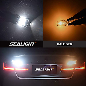 SEALIGHT 3157 LED Bulbs, 3157 LED Reverse Lights, 3157 LED Backup Reverse Lights 6000K 3000Lumens Super Bright, LED Brake Lights Tail Lights, Turn Signal LED - 3056 3156 3057 3157 LED Bulb, Pack of 2