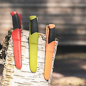 Morakniv Companion Fixed Blade Outdoor Knife with Sandvik Stainless Steel Blade, 4.1-Inch, Military Green