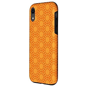 iPhone XR Abstract Geometric Cute Cool Fun Pattern Orange Yellow Case