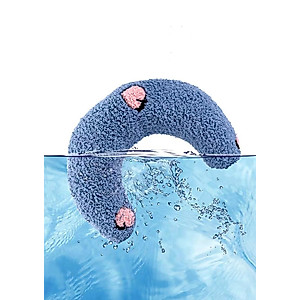 Cat Lovely Cozy Pillow,Soft Fluffy Cat Calming Pillow Pet Sleeping Companion,Little Cat Neck Pillow Cozy Cat Pillow Puppy Pillow Calming Toy for Small Dogs and Cats (Blue-1)