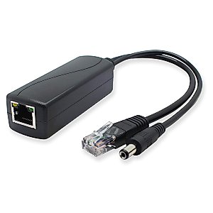 ANVISION Gigabit PoE Splitter, 48V to 12V 2A Ethernet Adapter, for Security Camera, AP, Voip and More, AV-PS12-G