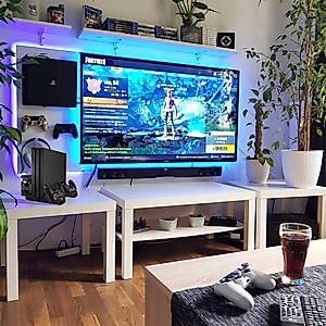 Megadream Cooling Fan Stand for PS4, Dual Controller Charge Station for PS4 Slim/PS4 Pro/Playstation 4, Multifunctional Vertical Cooling Stand with LED Indicator, 10PCS Games Storage, 4 Usb Connectors
