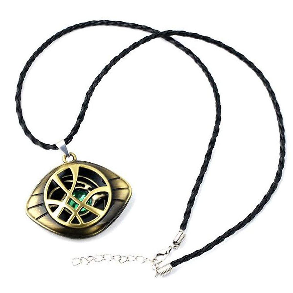 2Pack Doctor Strange Sling Cosplay Ring Props Magic Punk Power Ring With Necklace