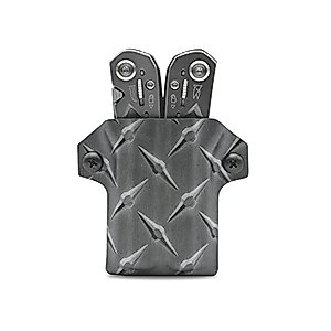 Clip & Carry Kydex Multitool Sheath for Gerber SUSPENSION - Made in USA (Multi-tool not included) Multi Tool Sheath Holder Holster (Diamond Plate)