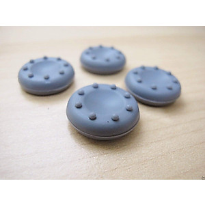 4 x Silicone Analog Joystick Thumbstcks Thumb Stick Grips Caps Cover for PS4 PS3 Xbox One Xbox 360 PS2 Controllers (Grey)
