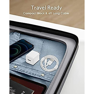 BRASAG iPhone Charger [MFi Certified] USB Wall Charger Travel Plug with 6ft Charging Cord 2-Pack USB to Lightning Cable Fast Charging for iPhone 14/13/12/11/SE/XR/8/8Plus/7/6/5/SE