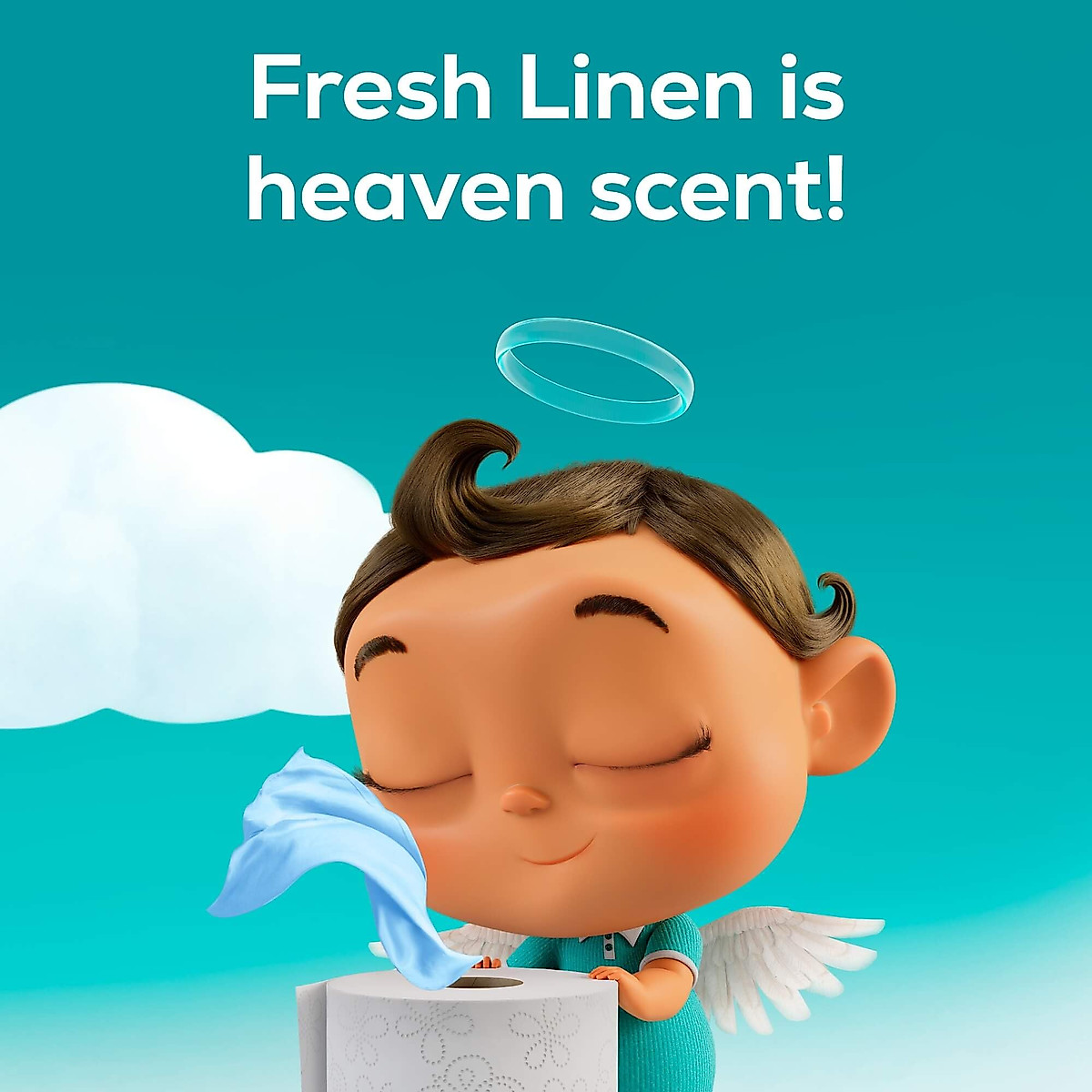 Angel Soft Toilet Paper with Fresh Linen Scented Tube, 8 Mega Rolls = 32 Regular Rolls, Soft and Strong Toilet Tissue