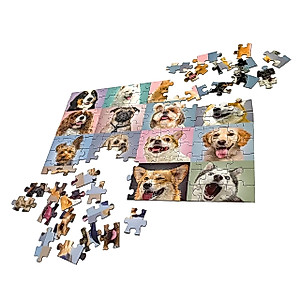 100 Piece Jigsaw Puzzles Funny Dogs Puzzles for Kids Ages 4-8 8-10,Jigsaw Puzzle for Toddlers 3-5 Years Old, Kids Puzzles Ages 6-8, Developmental Toys for Children, Birthday Gifts for Boys Girls
