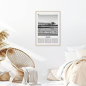 Avalon Print Black and White New Jersey, Avalon Wall Art, Avalon Poster, Avalon Photo, Avalon Wall Décor, Avalon Map, USA, United States