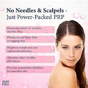 Skin Pro Skin Care Epidermal Serum for Face - PRP Facelift - IGF, EGF Serum - Serum for Face, Face Care, HGF Serum, Platelet-Rich Plasma Deep Anti-Wrinkle Serum with Jojoba Beads