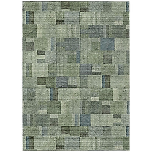 Addison Rugs Chantille ACN639 Green 2'6" x 3'10" Indoor Outdoor Area Rug, Easy Clean, Machine Washable, Non Shedding, Bedroom, Living Room, Dining Room, Kitchen, Patio Rug