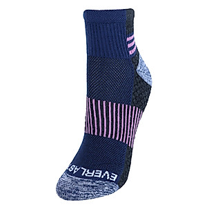 Everlast Women's Performance Quarter Socks (3 Pairs), Navy